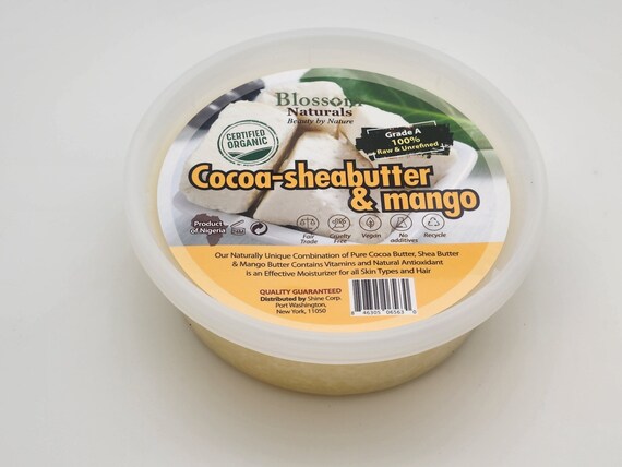 Organic Cocoa-shea Butter & Mango Butter 8 Oz. - Etsy