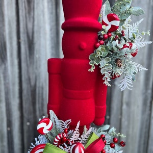Flocked Nutcracker, Xl Nutcracker Centerpiece, Christmas Nutcracker ...