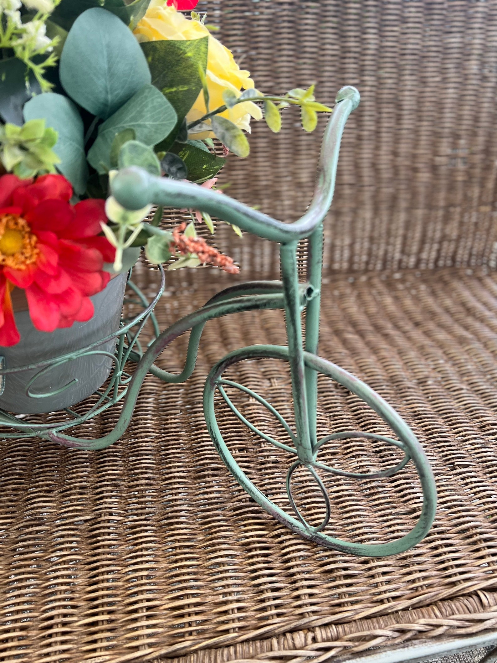 Summer Floral Centerpiece Bike Floral Arrangement Bike - Etsy
