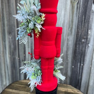 Flocked Nutcracker, Xl Nutcracker Centerpiece, Christmas Nutcracker ...
