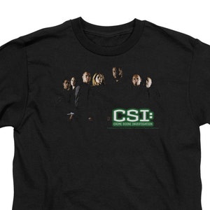 CSI: Crime Scene Investigation Cast Kid's Black Shirts - Etsy