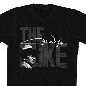 John Wayne the Duke Signature Black Shirts - Etsy
