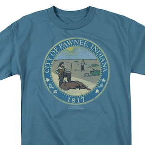 Parks & Recreation Distressed Pawnee Seal Slate Shirts - Etsy