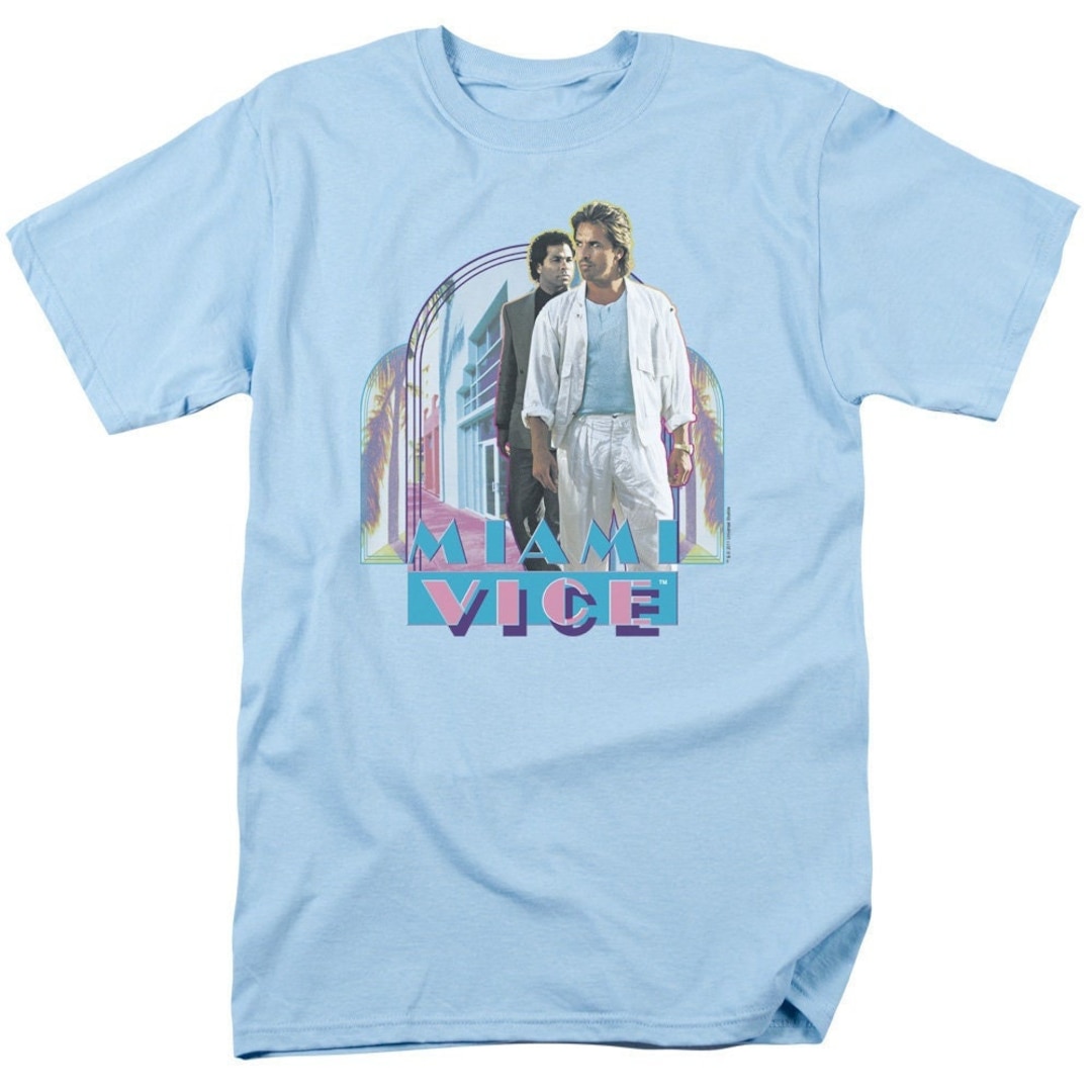 Miami Vice Miami Heat Adult Light Blue Shirts - Etsy