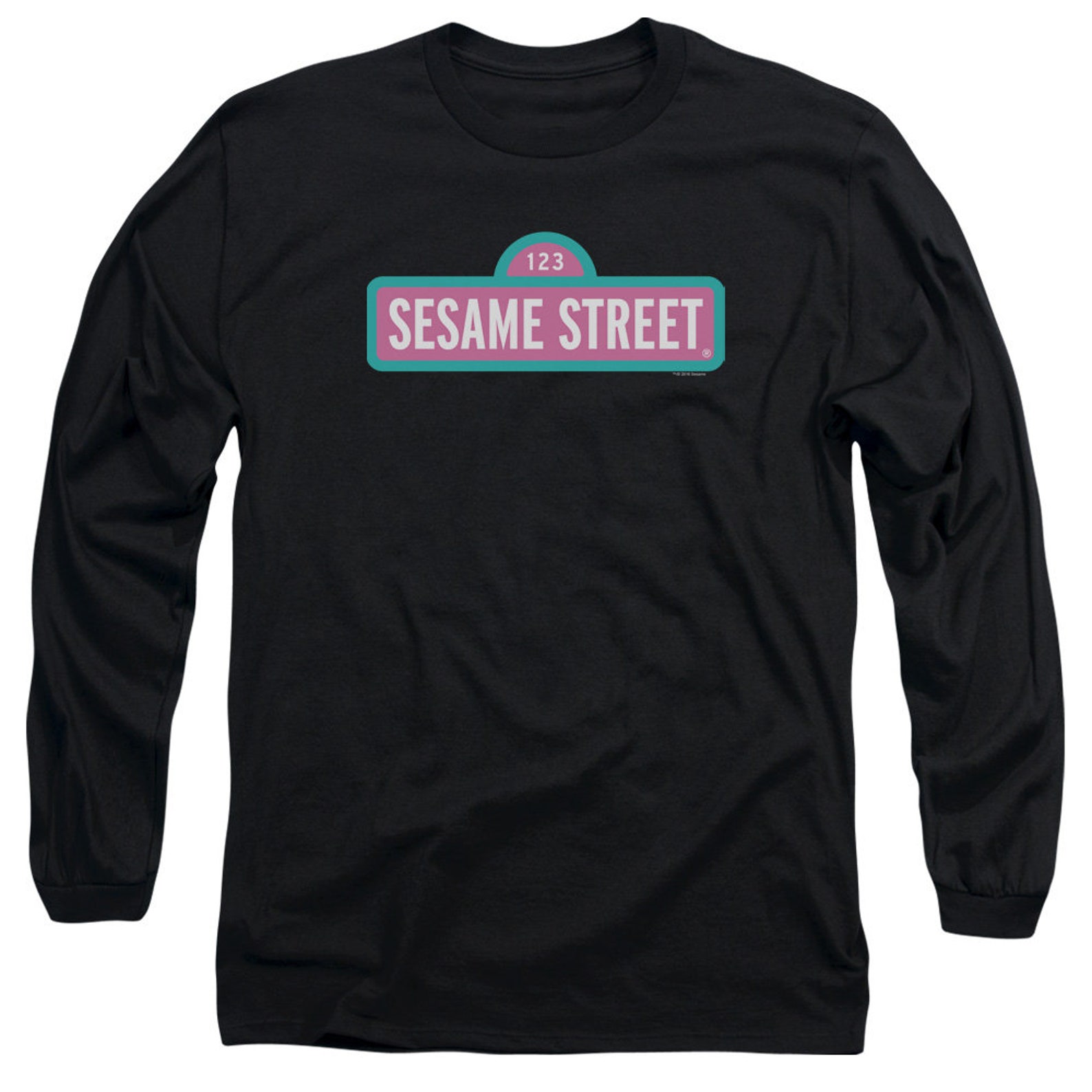 Sesame Street ALT Logo Black Adult Shirts - Etsy