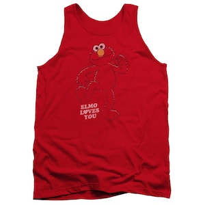 Sesame Street Elmo Loves You Red Shirts - Etsy