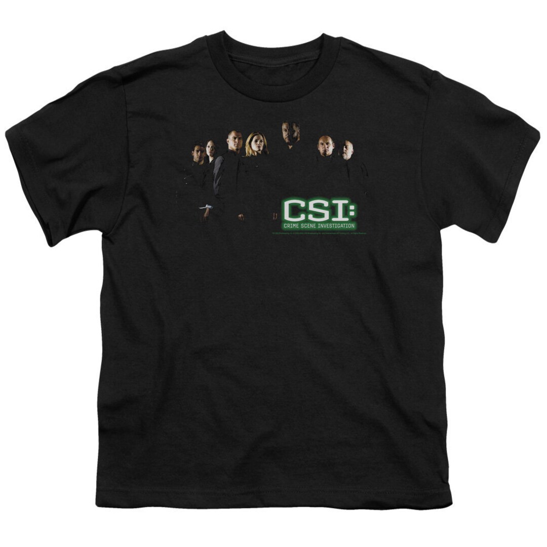 CSI: Crime Scene Investigation Cast Kid's Black Shirts - Etsy