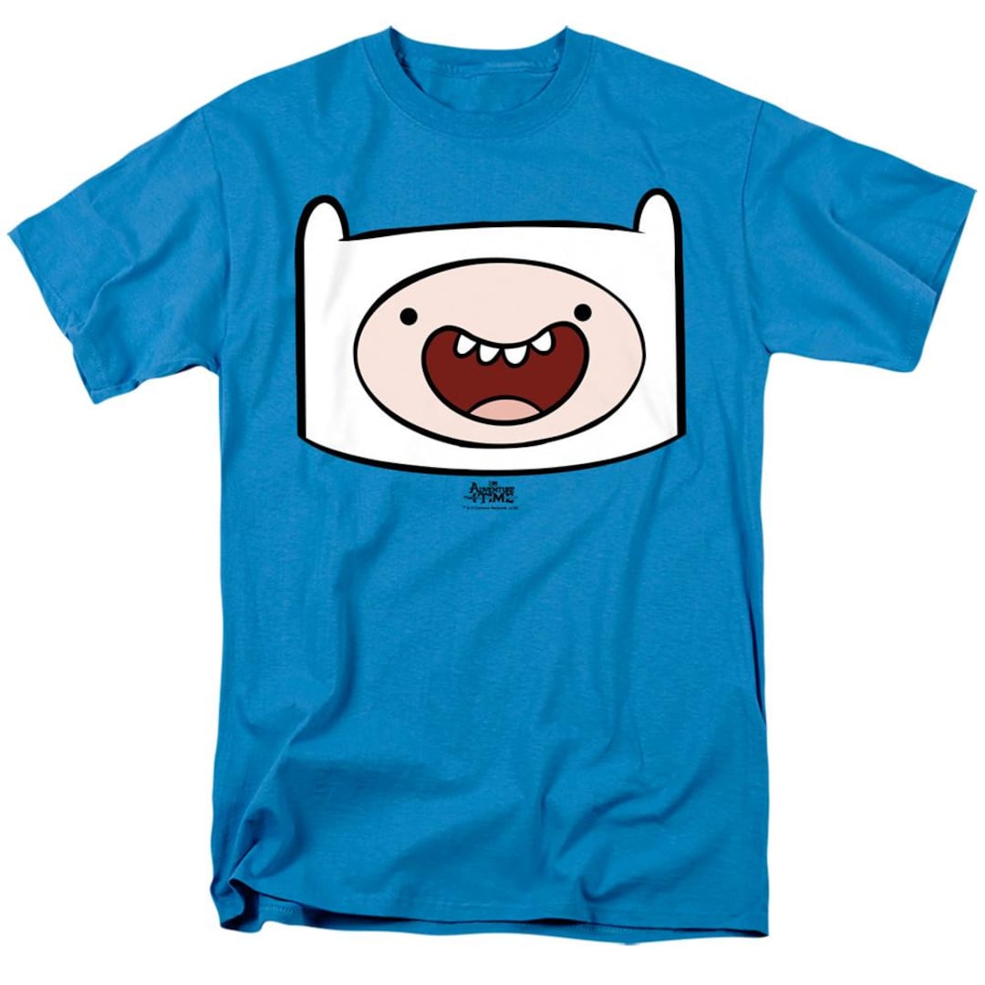 Adventure Time Finn Head Turquoise Shirts - Etsy