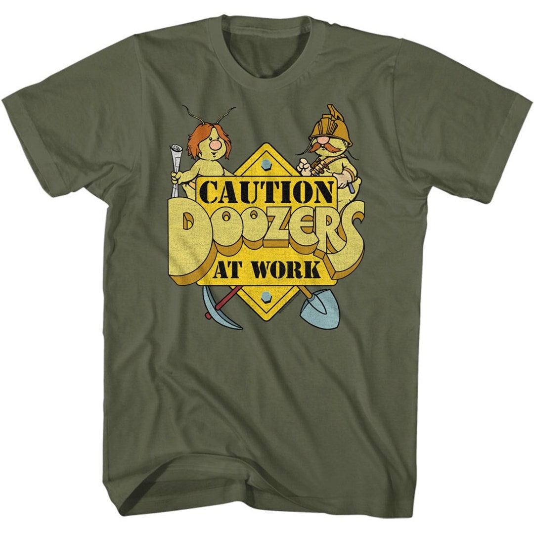 Fraggle Rock Caution Doozers at Work Olive Green Shirts - Etsy