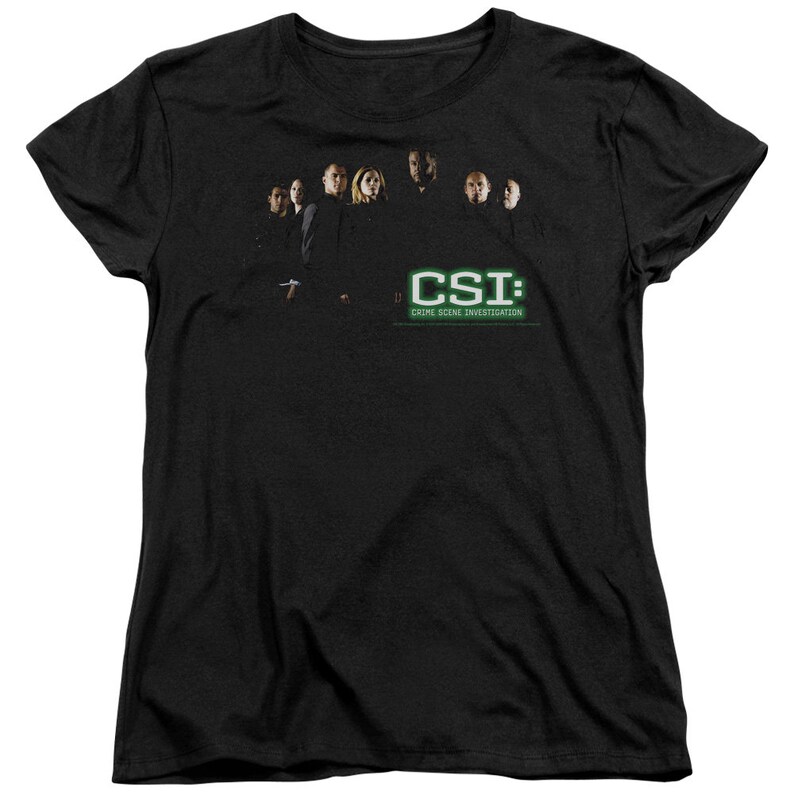 CSI: Crime Scene Investigation Cast Woman's and Juniors Black Shirts - Etsy