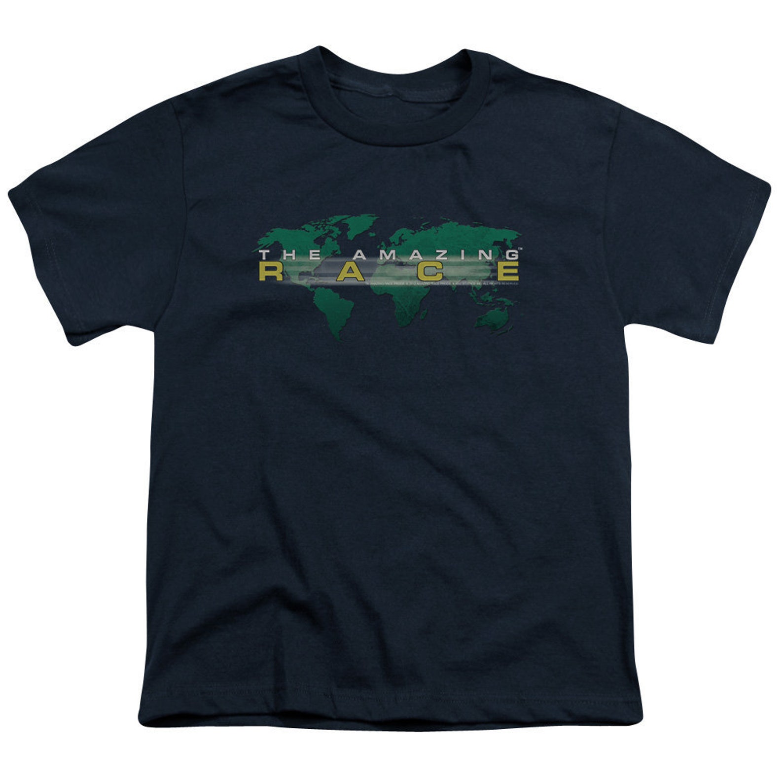 The Amazing Race Around the World Kid's Navy Shirts - Etsy