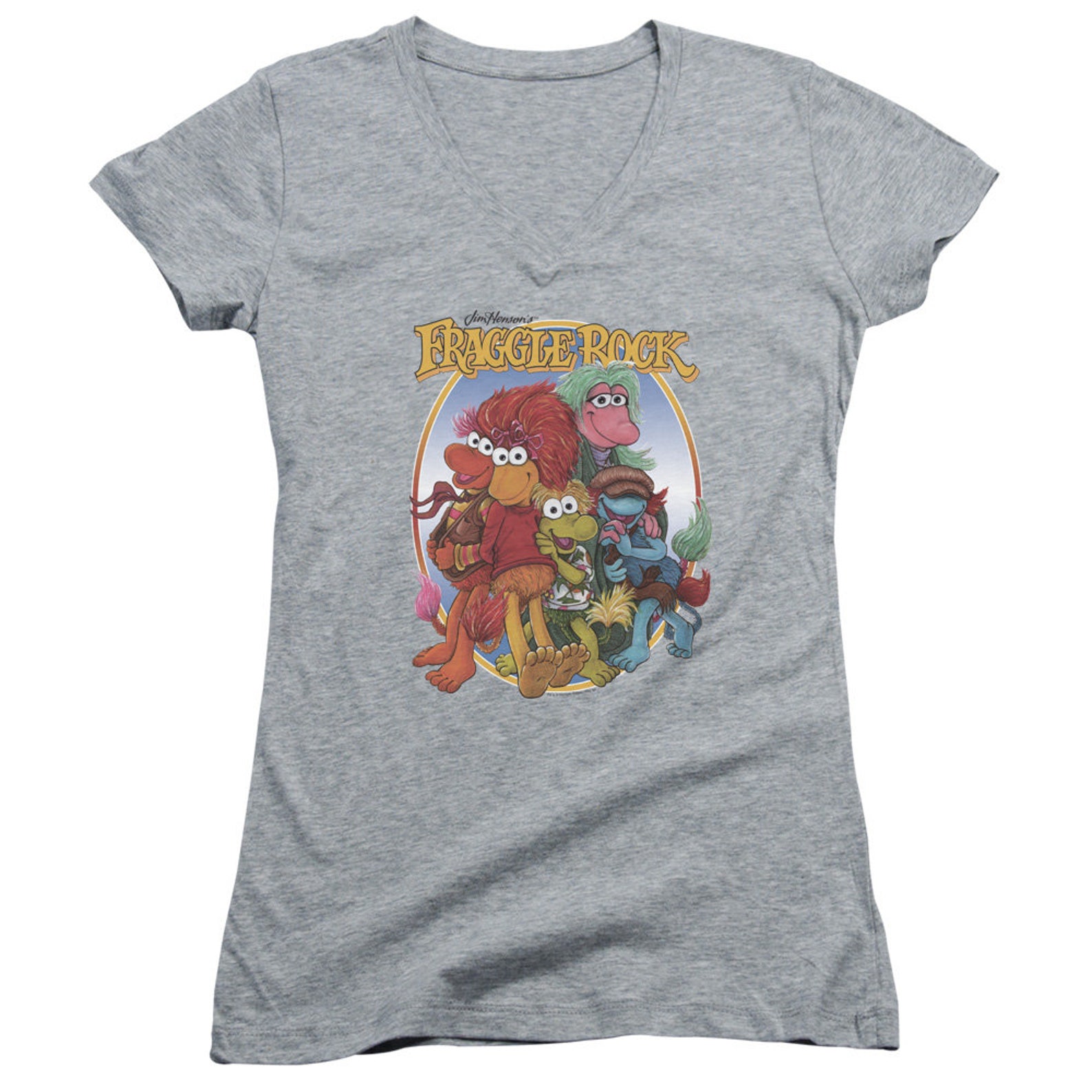 Fraggle Group Hug Woman's and Juniors Athletic Heather - Etsy