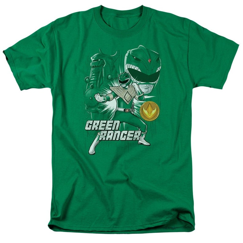 Power Rangers Green Ranger Kelly Green Shirts - Etsy