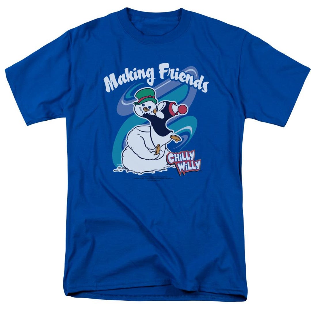 Officially Licensed Chilly Willy “making Friends” Shirt – Royal Blue ...