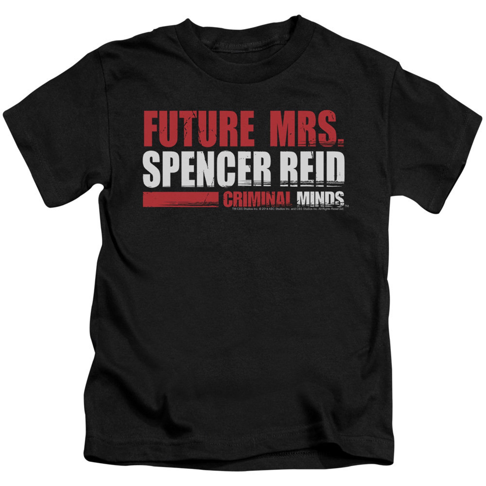 Criminal Minds Future Mrs. Spencer Reid Kid's Black Shirts | Etsy