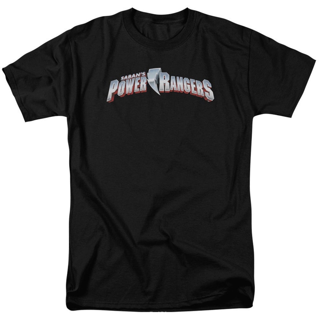 Power Rangers New Logo Adult Black Shirts - Etsy