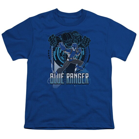 Power Rangers Blue Ranger Kid's Royal Blue Shirts - Etsy