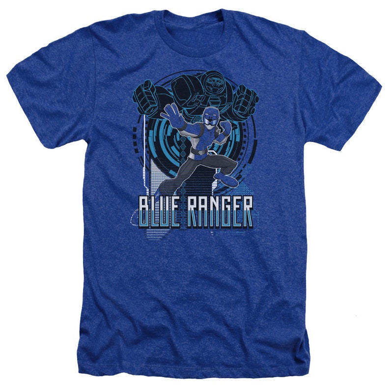 Power Rangers Blue Ranger Adult Royal Blue Shirts - Etsy