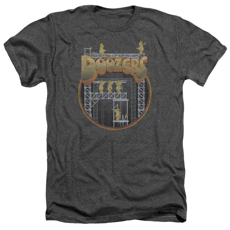 Fraggle Rock Doozer's Construction Charcoal Shirts - Etsy