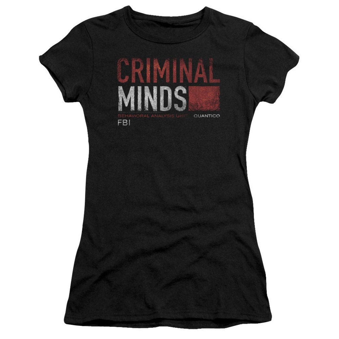 Criminal Minds Behavioral Analysis Unit Woman's and Juniors Black ...