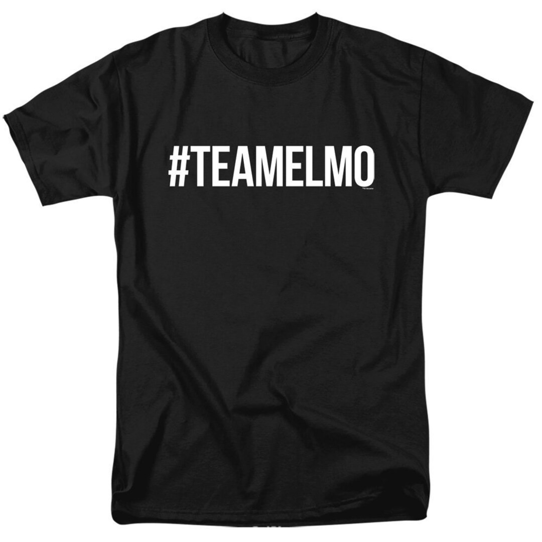 Sesame Street Hashtag Team Elmo Black Adult Shirts - Etsy