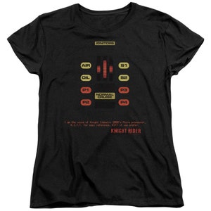Knight Rider KITT Console Woman's and Juniors Black Shirts - Etsy