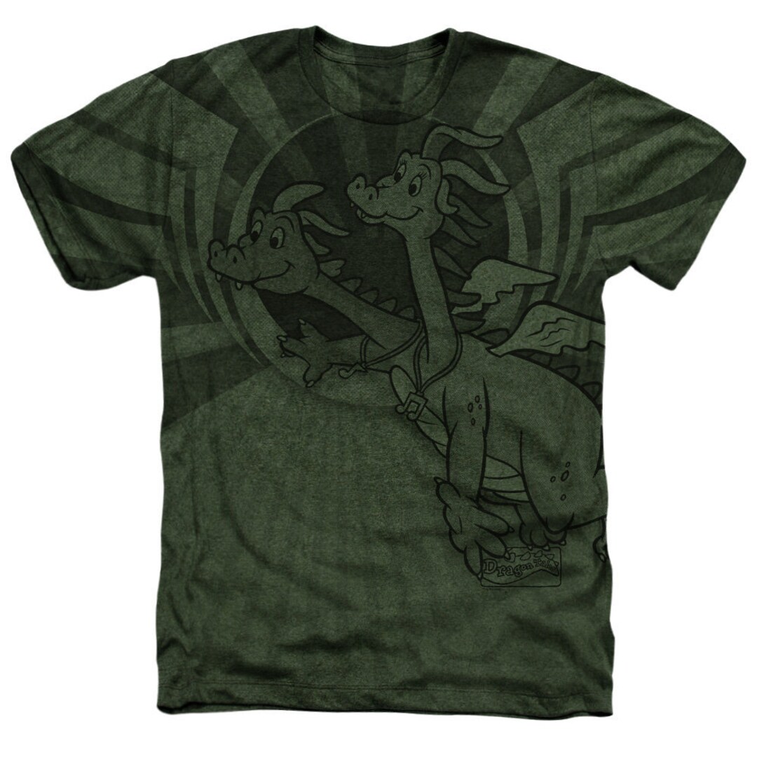 Dragon Tales Dragon Flight Military Green Heather Shirt - Etsy