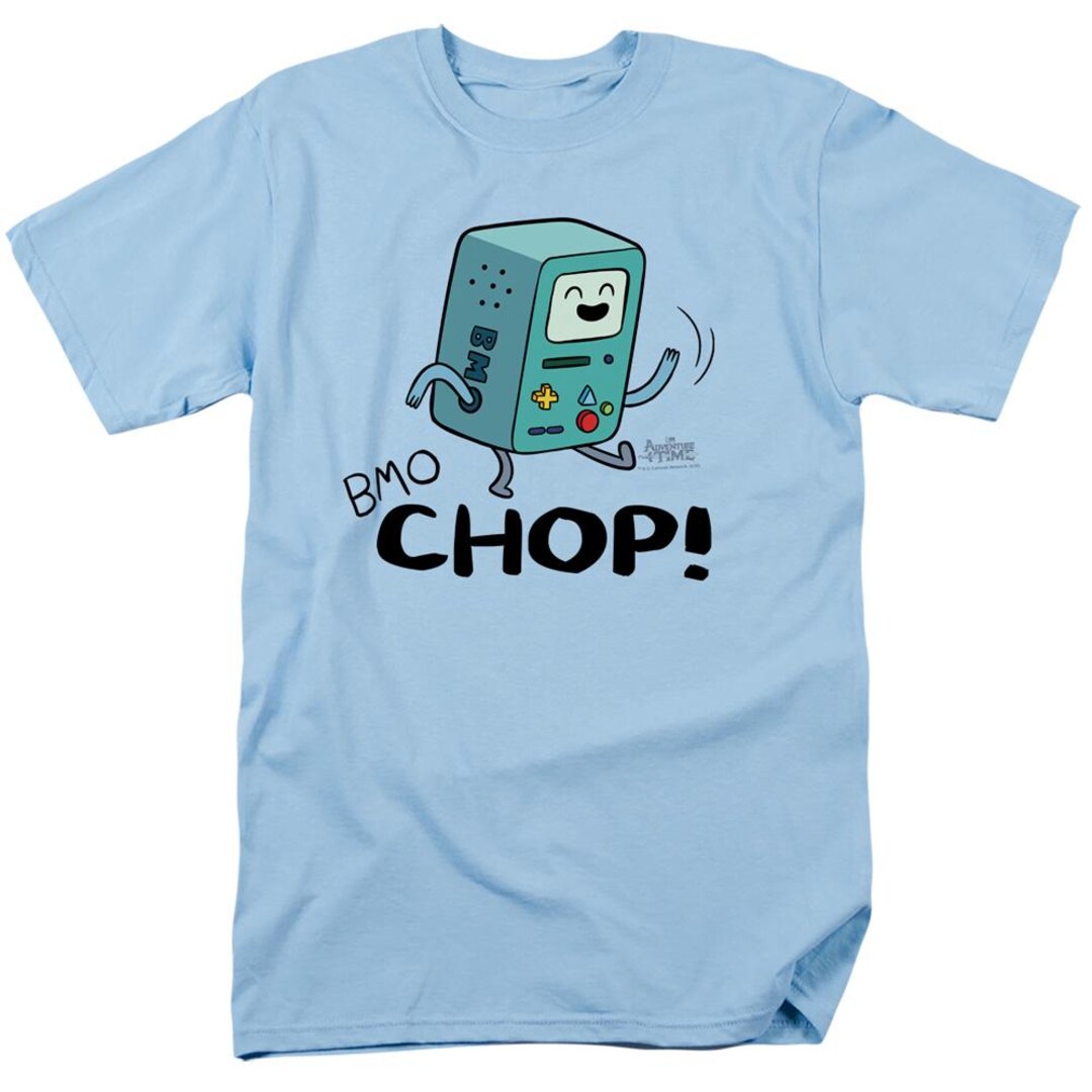 Adventure Time BMO Chop Light Blue Shirts - Etsy