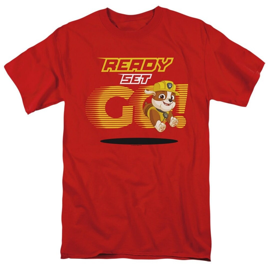 Paw Patrol Ready Set Go Red Shirts - Etsy