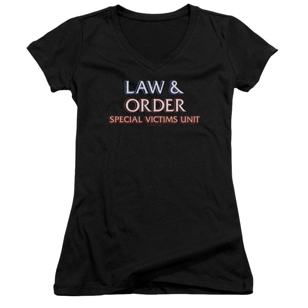Law & Order Special Victims Unit Logo Woman's and Juniors Black Shirts ...