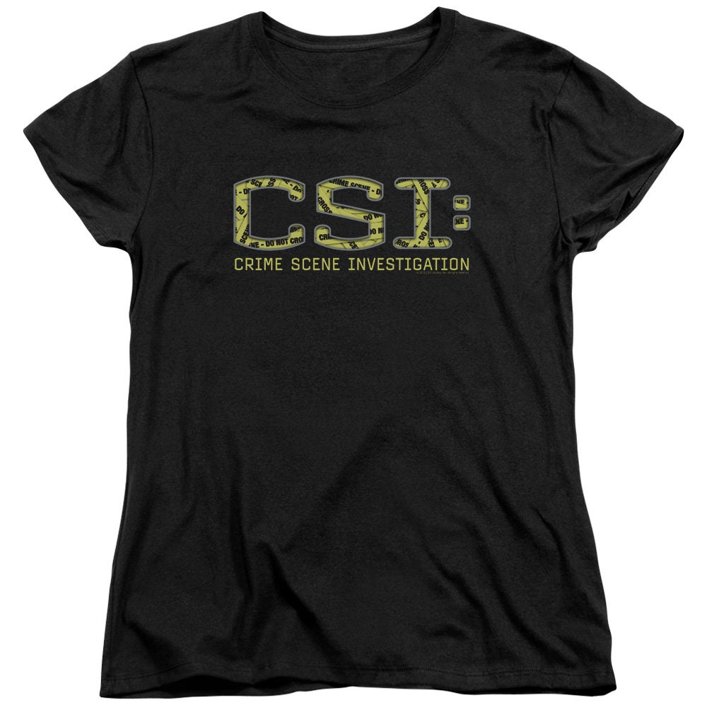 CSI Collage Logo Woman's and Juniors Black Shirts - Etsy