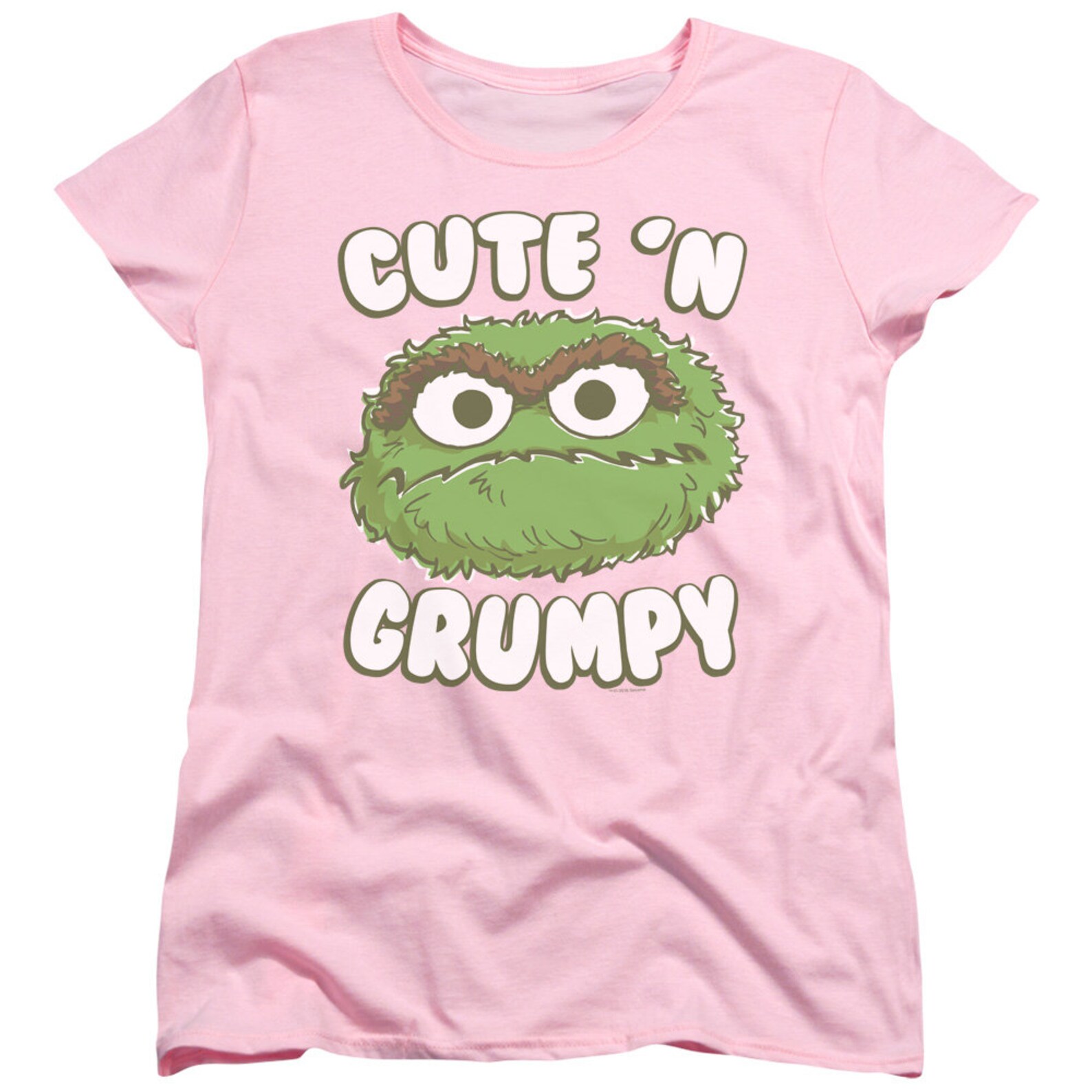 Sesame Street Oscar the Grouch Cute N Grumpy Pink Shirts - Etsy