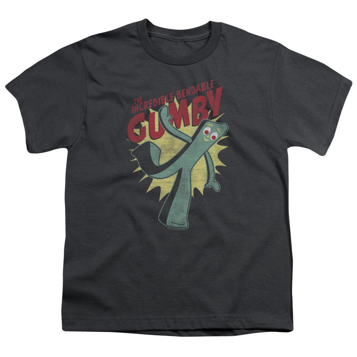 Gumby the Incredible Bendable Kid's Charcoal Shirts - Etsy