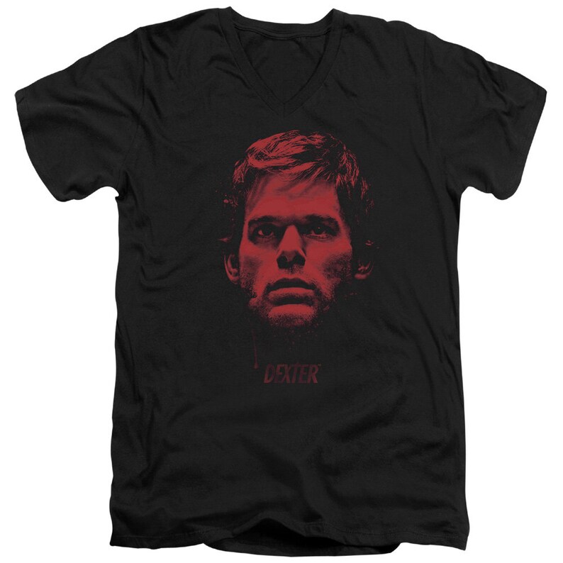 Dexter Bloody Face Black Shirts - Etsy