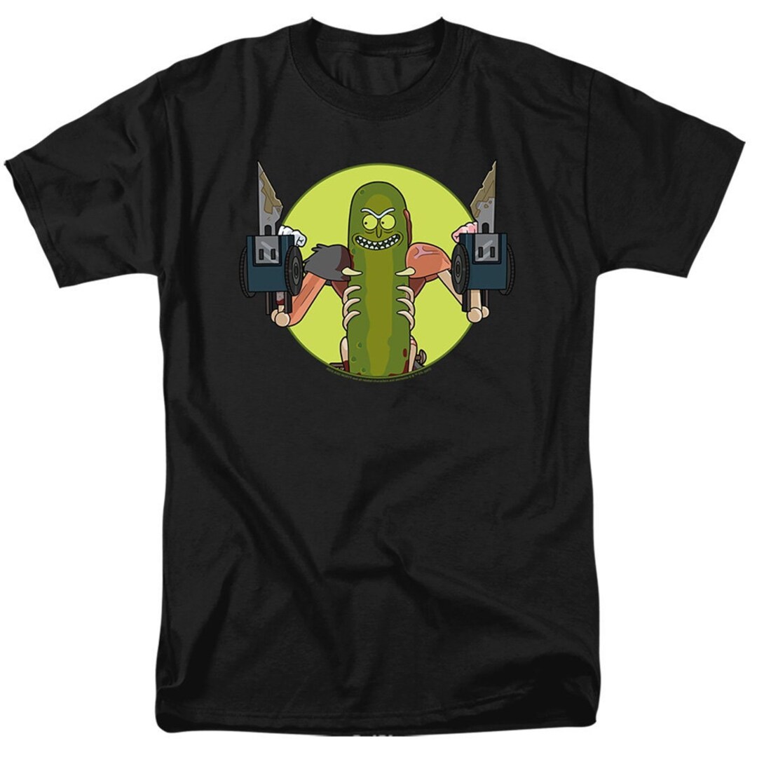 Rick and Morty Pickle Rick Black Shirts - Etsy