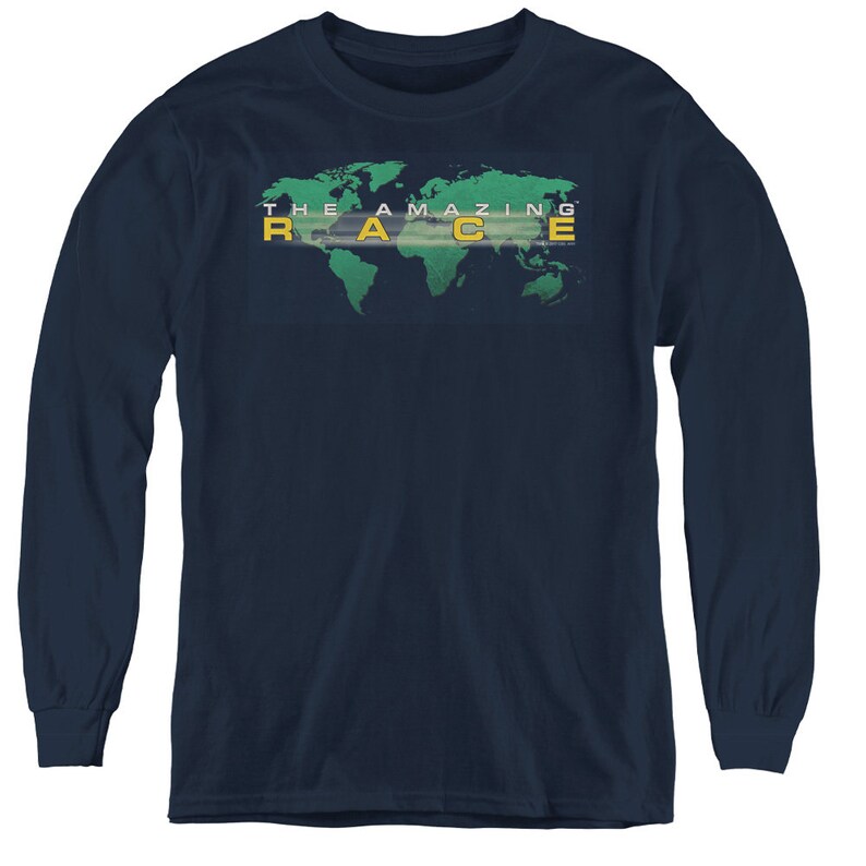 The Amazing Race Around the World Kid's Navy Shirts - Etsy