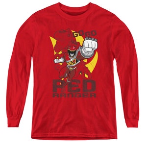 Power Rangers Go Go Red Ranger Kid's Red Shirts - Etsy