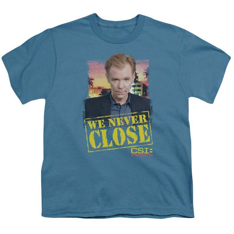CSI Miami We Never Close Slate Shirts - Etsy