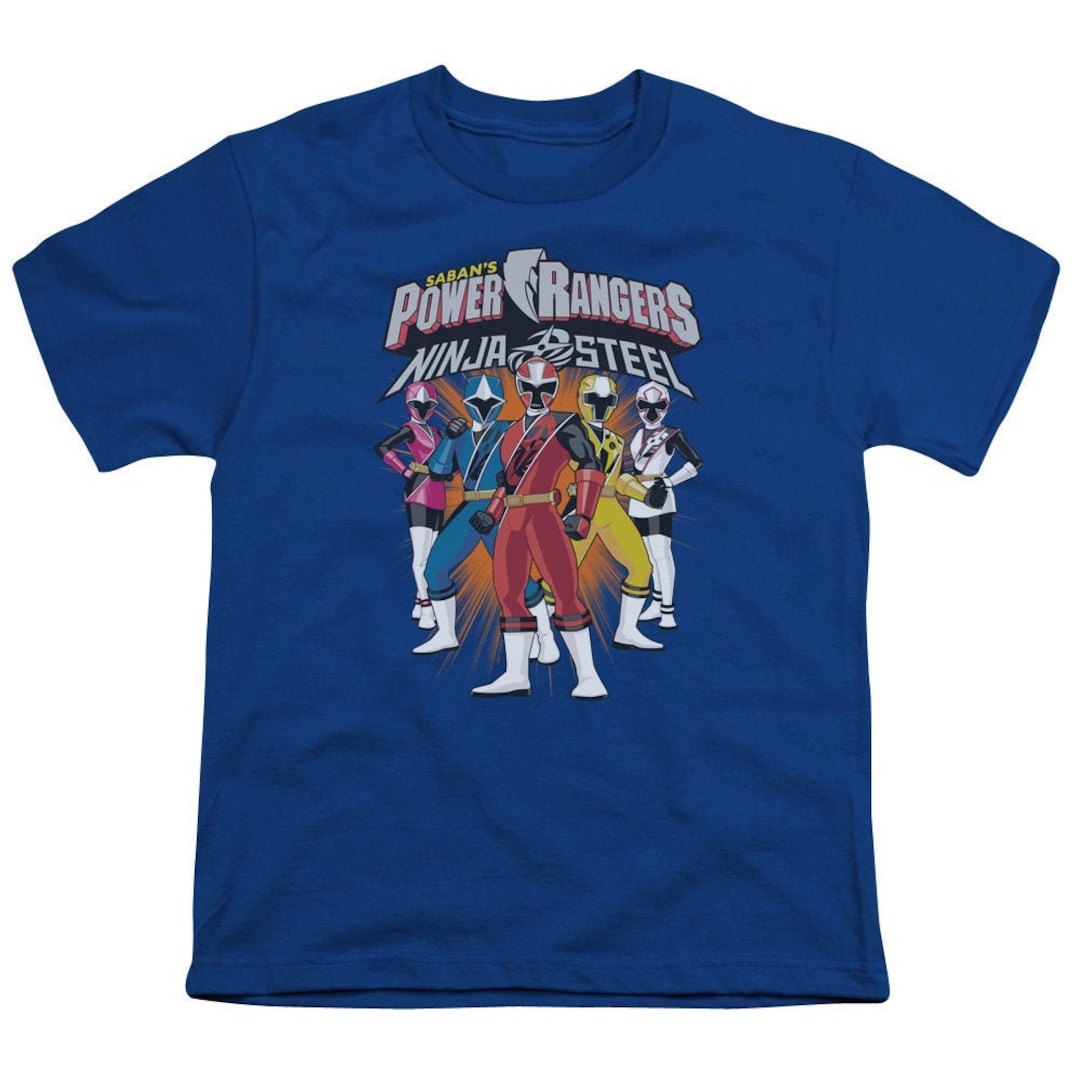 Power Rangers Ninja Steel Team Lineup Kid's Royal Blue Shirts - Etsy