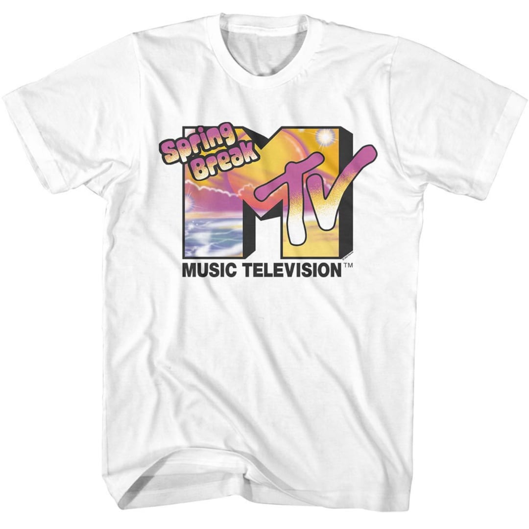 MTV Spring Break Airbrush Logo White Shirts - Etsy
