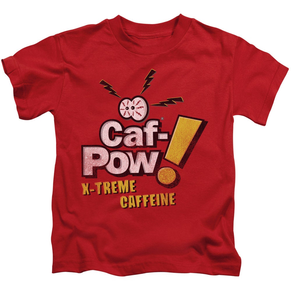 NCIS Caf-Pow X-Treme Caffeine Kid's Red Shirts | Etsy