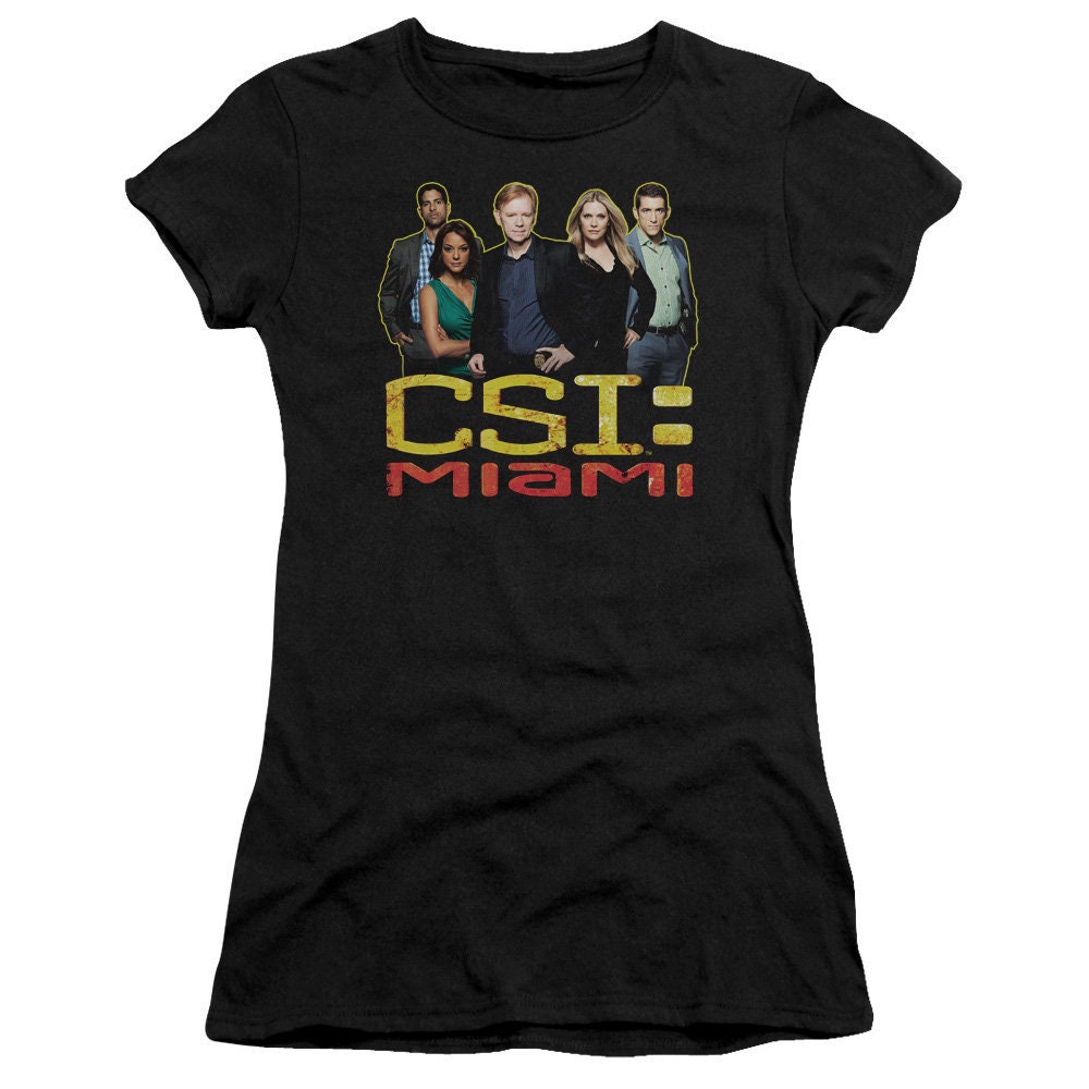 CSI Miami Cast Woman's and Juniors Black Shirts - Etsy
