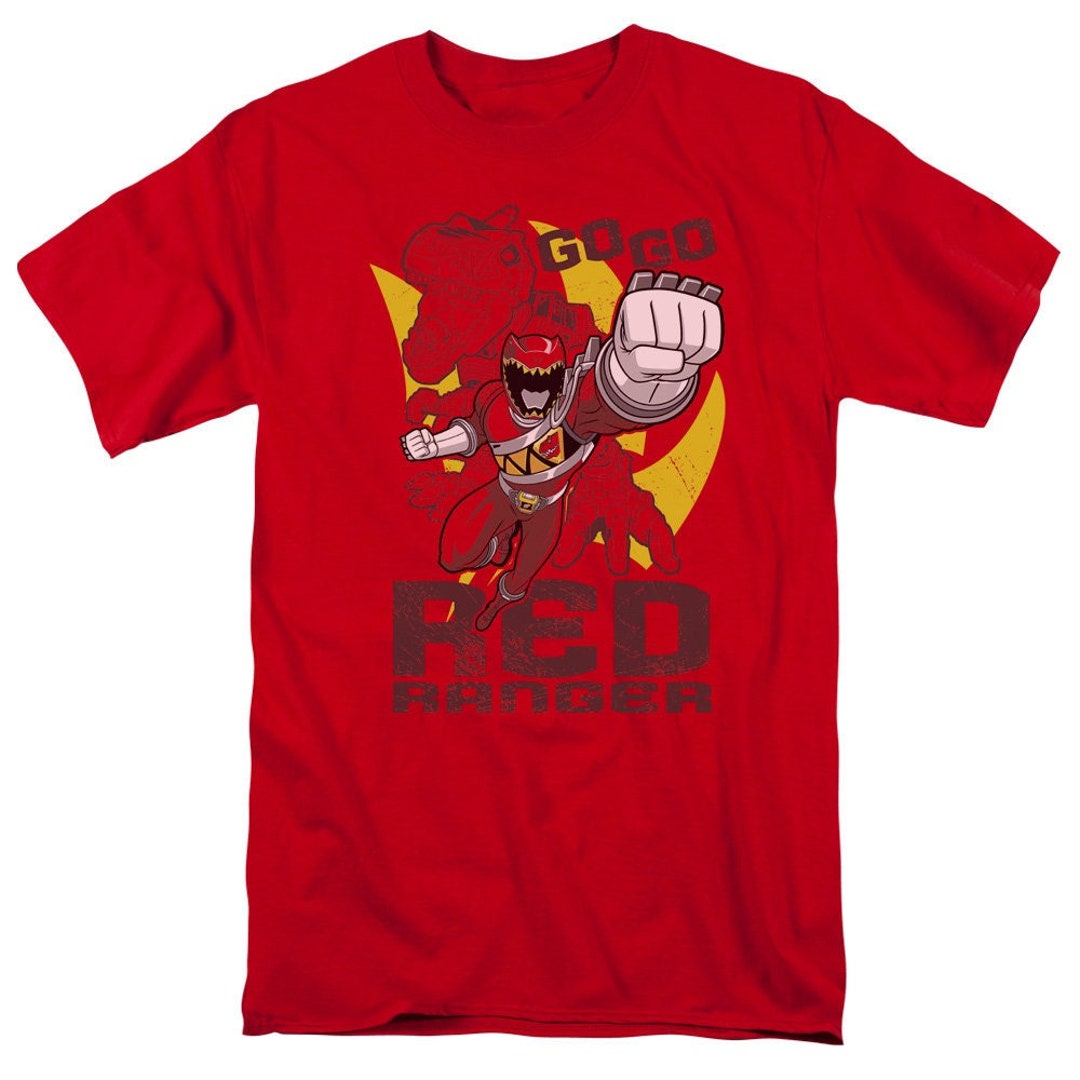 Power Rangers Go Go Red Ranger Adult Red Shirts - Etsy