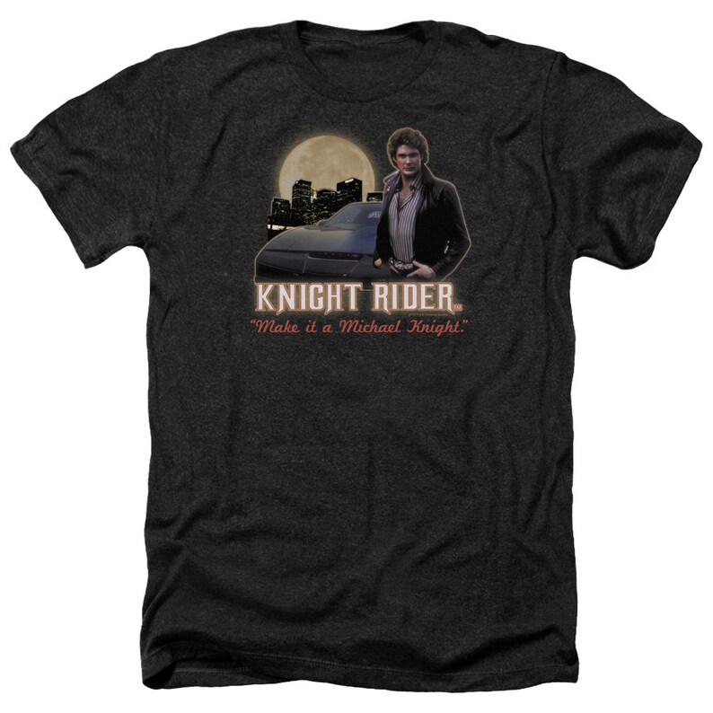 Knight Rider Make It a Michael Knight Black Shirts - Etsy