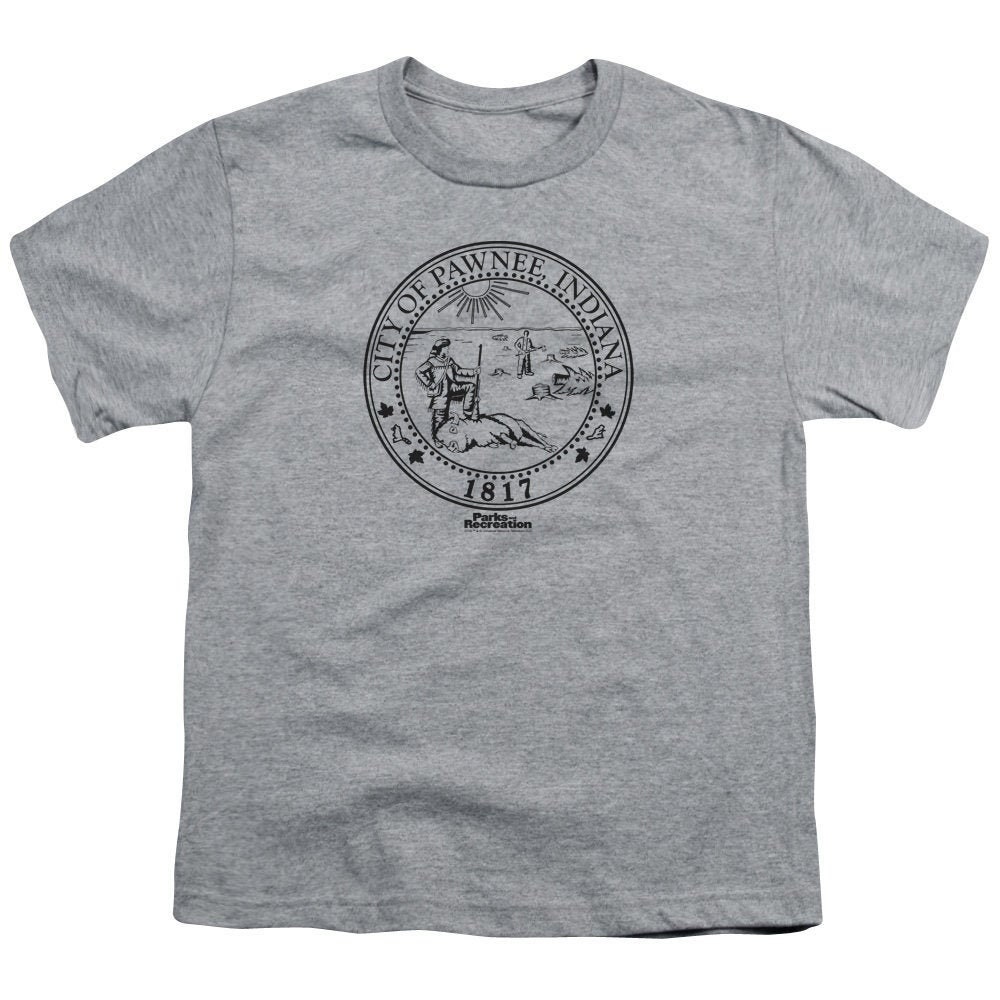 Parks & Recreation Pawnee Seal Kid's Athletic Heather Shirts - Etsy