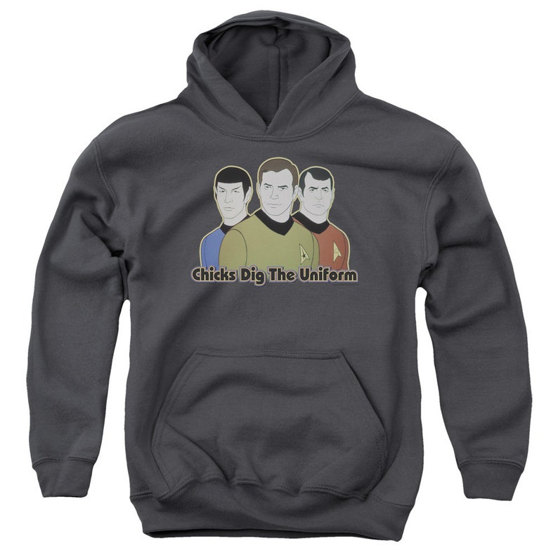 Star Trek Chicks Dig the Uniform Kid's Charcoal Grey Shirts - Etsy