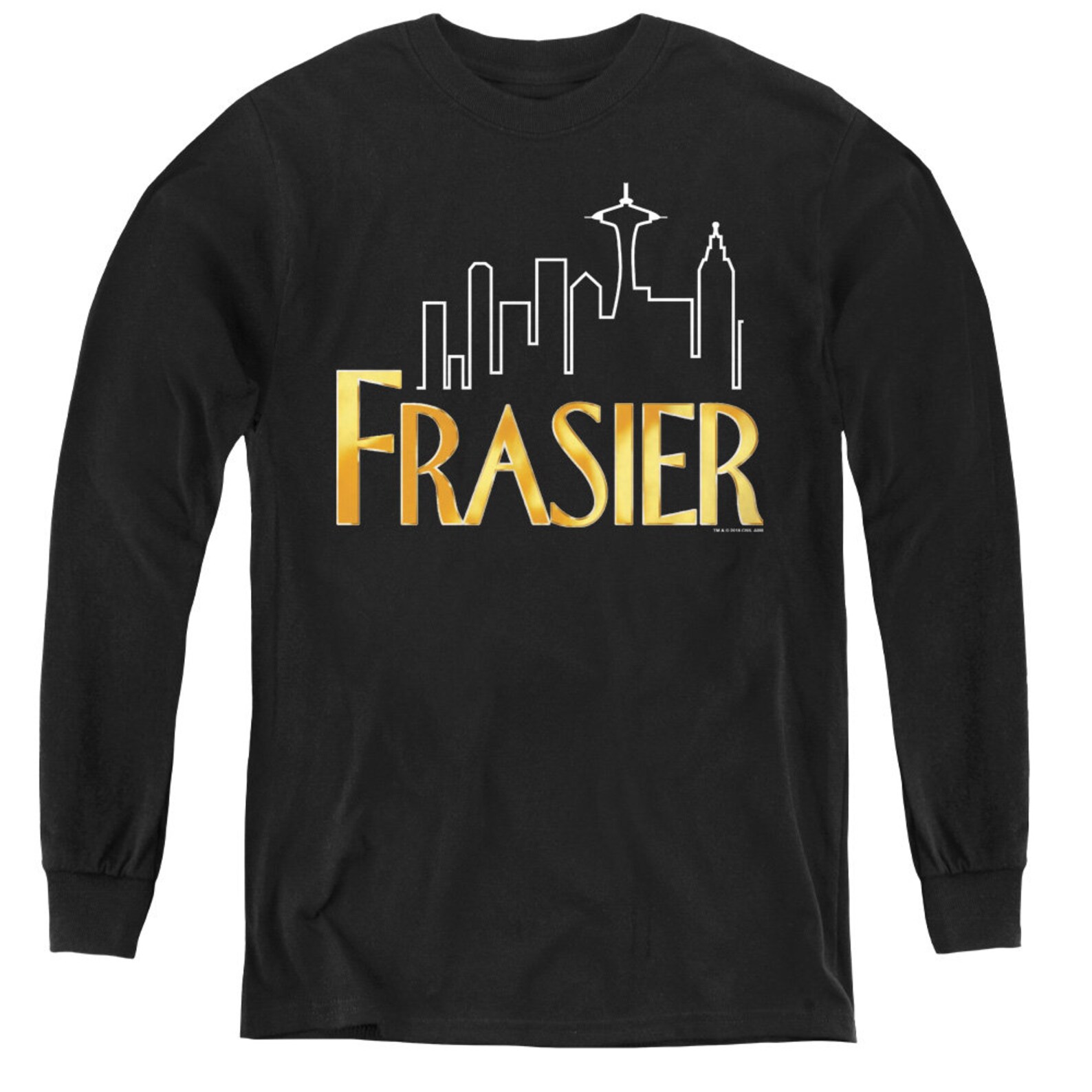 Frasier Logo Kid's Black Shirts | Etsy
