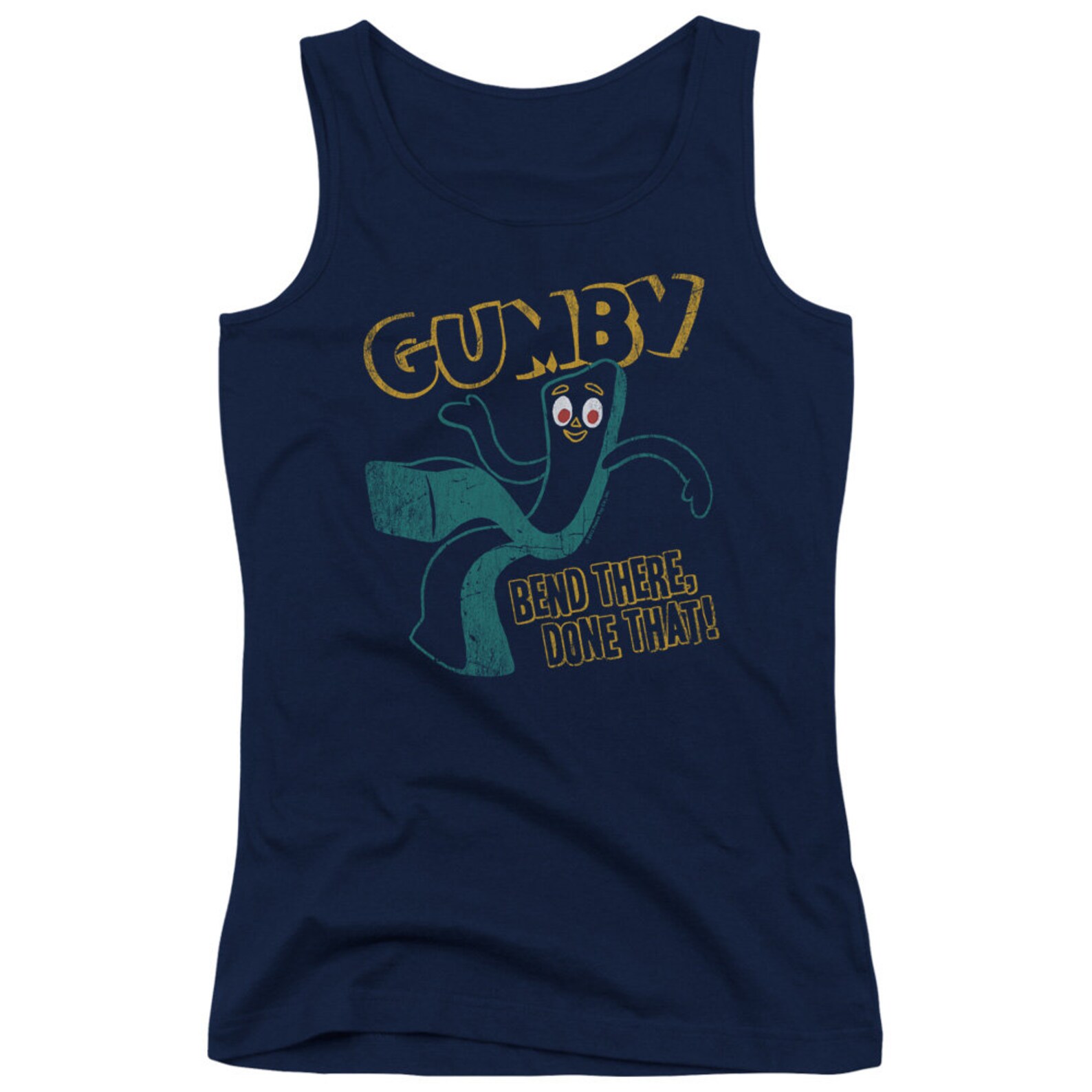 Gumby Bend There Done That Woman's and Juniors Navy | Etsy