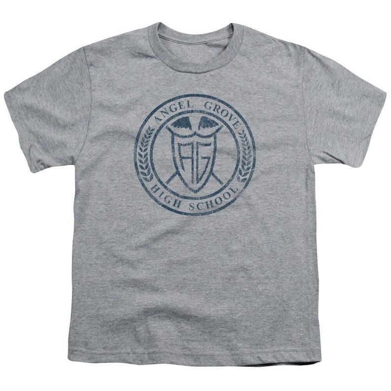 Power Rangers Angel Grove High School Kid's Athletic Heather Shirts - Etsy