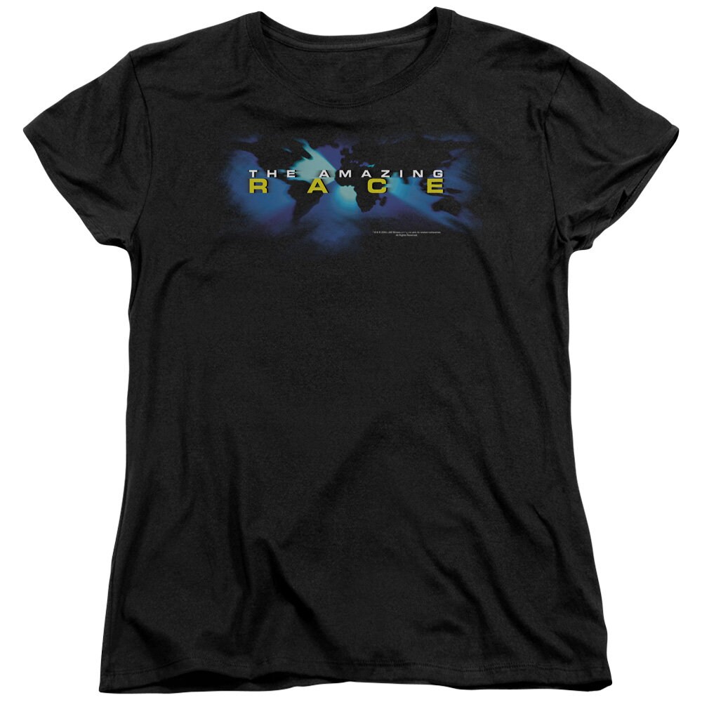 The Amazing Race Globe Logo Woman's and Juniors Black - Etsy